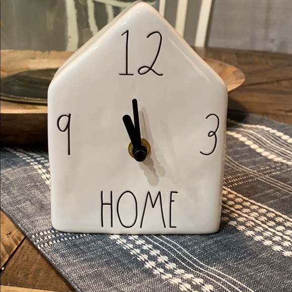 Rae Dunn | Accents | Rae Dunn Home Shaped Clock | Poshmark